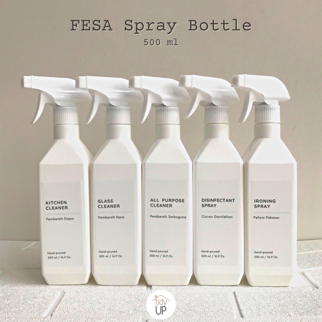 Jual [Tidy Up] FESA Spray Bottle 500 mL / Botol Spray Multifungsi Isi ...