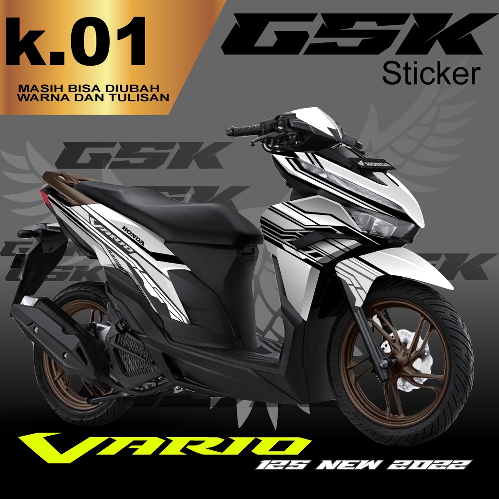Jual Stiker Decal Vario 125 NEW 2022 Full body - Dekal Sticker Vario 125 New 2023 k.01 | Shopee ...