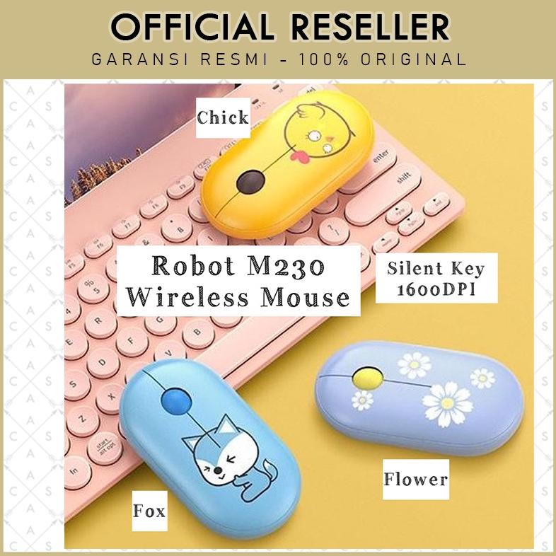Jual Robot M230 Fashion Wireless Mouse Karakter Lucu Imut (New M220 M330) | Shopee Indonesia