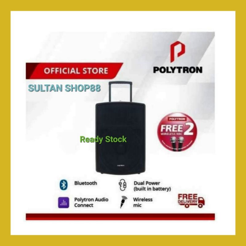 Jual POLYTRON SPEAKER ACTIVE PAS PRO15F2 FREE MIC 2 UNIT I SPEAKER ...