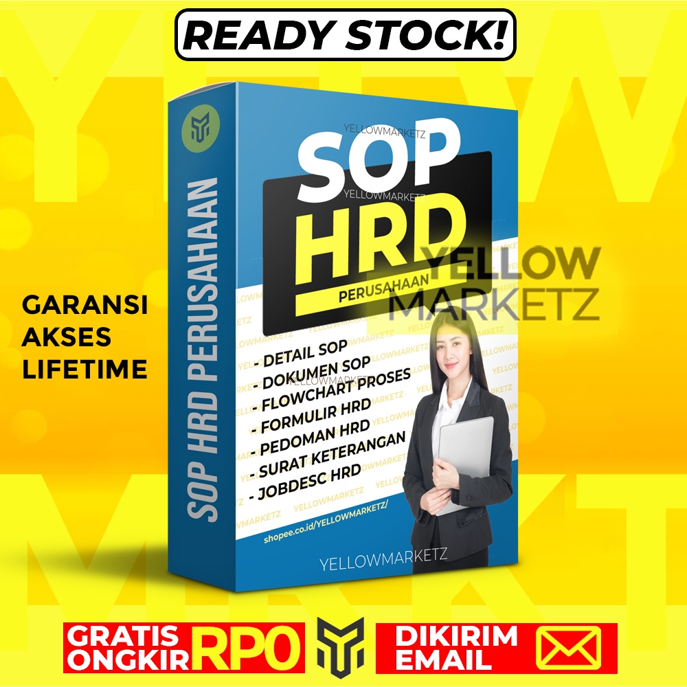 Jual SOP HRD PERUSAHAAN Lengkap Dokumen SOP Detail + Flowchart Proses ...
