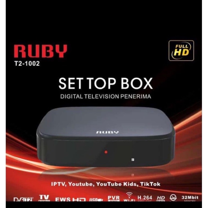 Jual STB SET TOP BOX RUBY RECEIVER BOX YOUTUBE TV NASIONAL MUSIK MULTI BAHASA TIK TOK NETFLIX ...