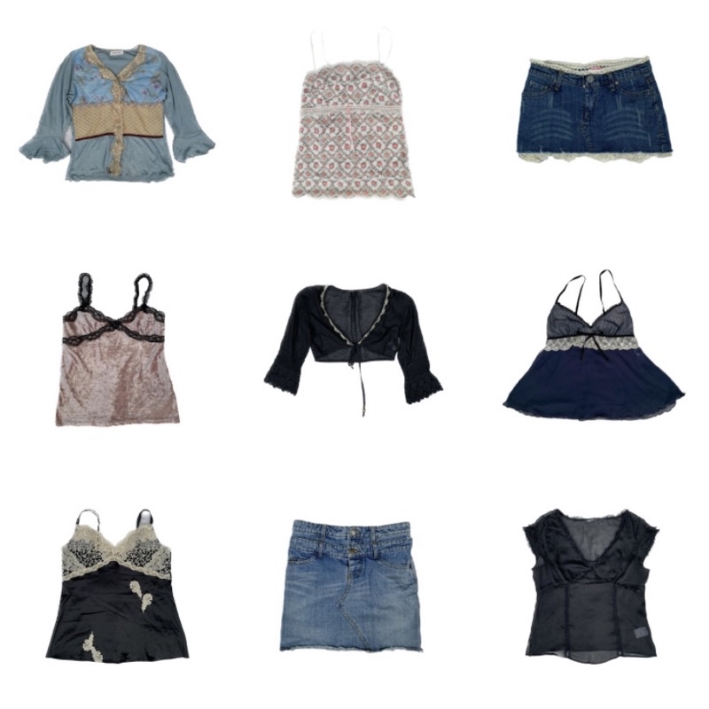 Jual thrift y2k / coquette / prairie / fairy core / cottage core (top ...