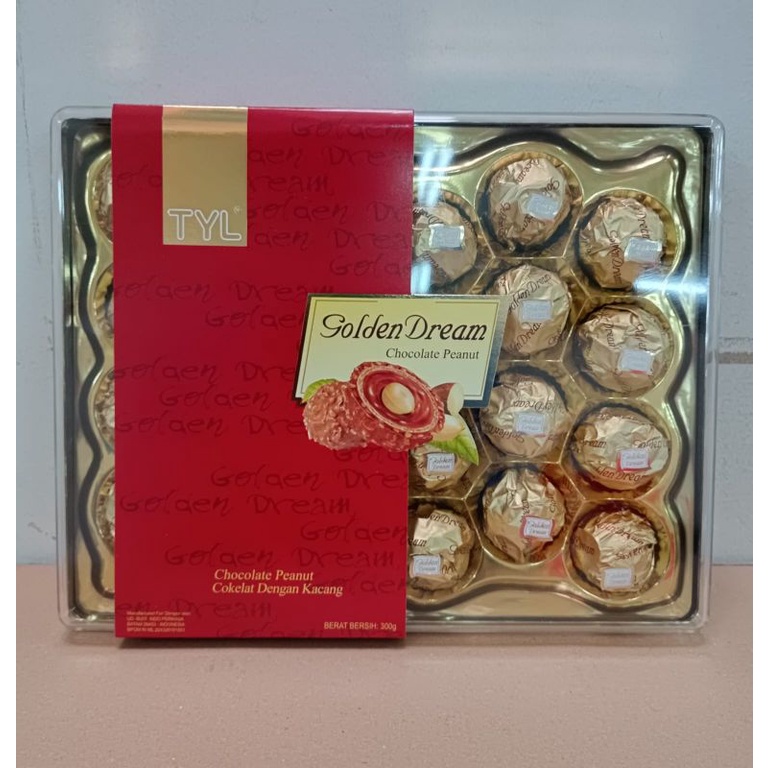 Jual COKELAT "TYL" | CHOCOLATE PEANUT GOLDEN DREAM "TYL" 300 Gram ...