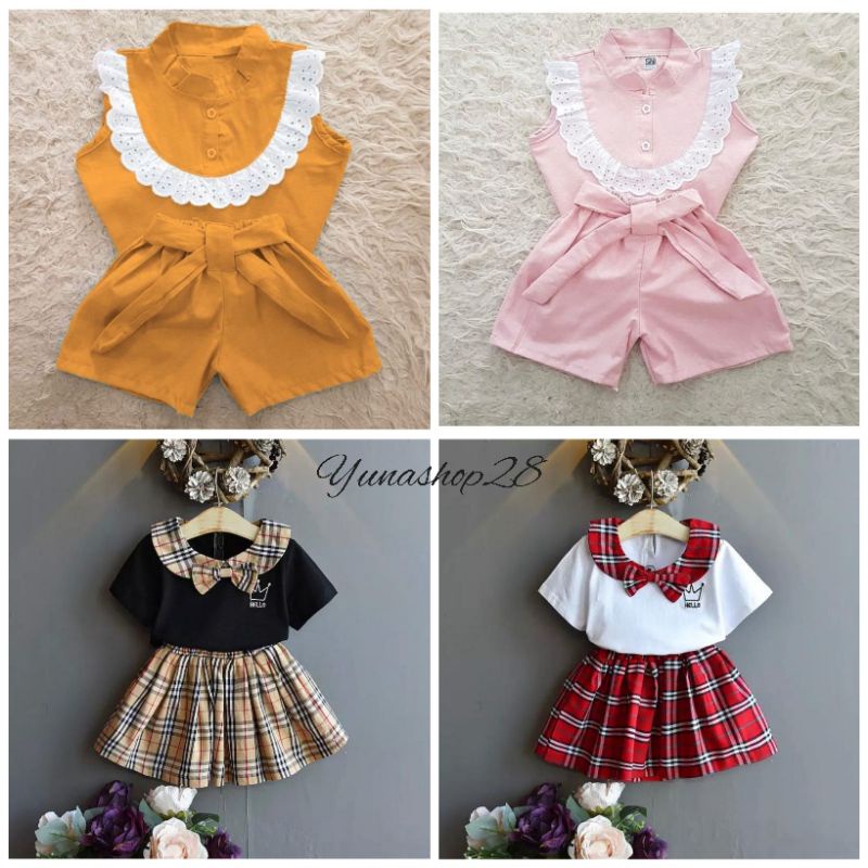 Jual SETELAN DRESS LEKBONG RENDA PITA 1Tahun-4Tahun | Shopee Indonesia