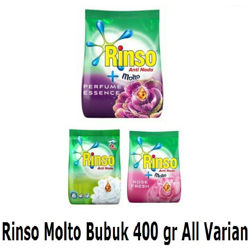 Jual 4 PCS Rinso BUBUK RINSO Molto Bubuk 400 gr All Varian JAWA BARAT ...