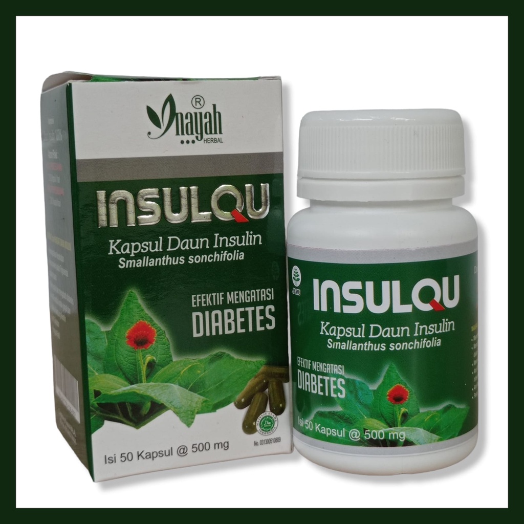 Jual INSULQU Inayah, Kapsul daun Insulin, Kapsul Insulqu Inayah ...