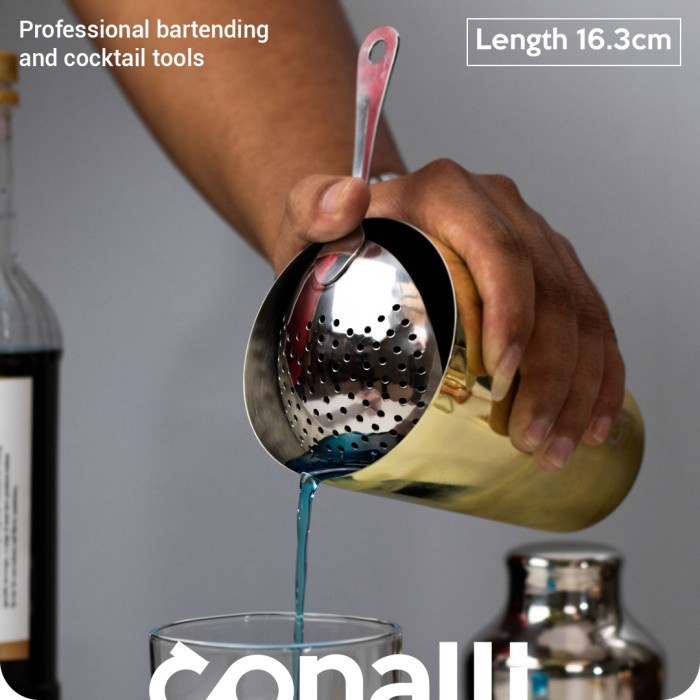 Jual Saringan Cocktail Julep Strainer Sendok Filter Bartender Stainless ...