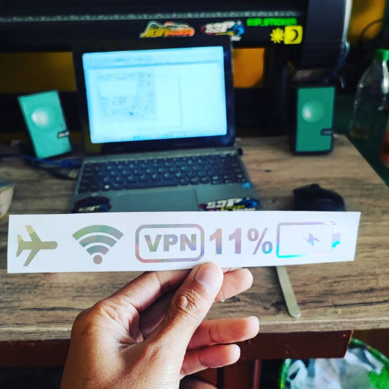 Jual Sticker Cutting Hologram VpN 11 persen isi 1 pcs | Shopee Indonesia