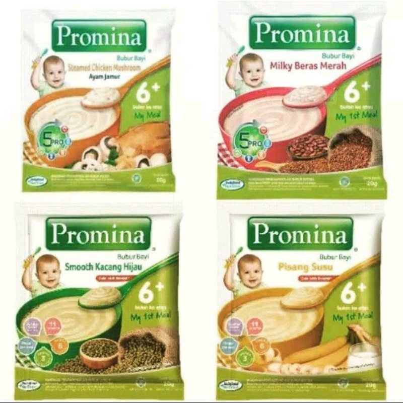 Jual Promina Bubur Bayi MPASI 6 Bulan ++ Per Sachet 15 Gram | Shopee ...
