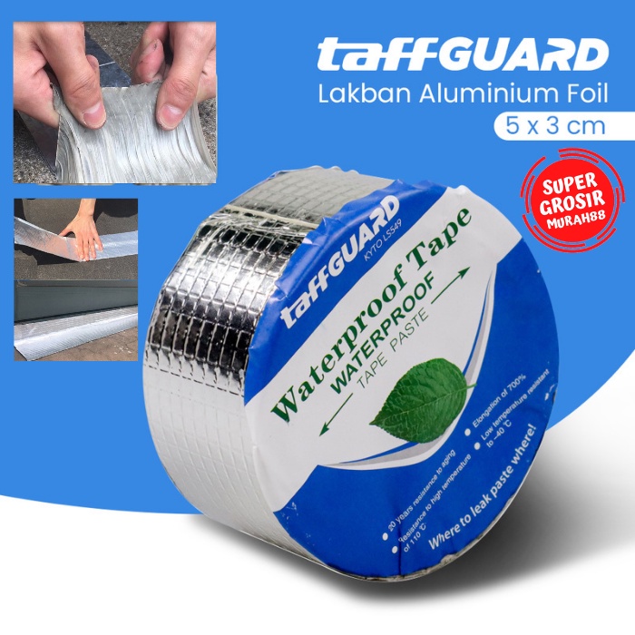 Jual Lakban Anti Bocor Aluminium Foil Super Perekat Tahan Air TaffGUARD KYTO | Shopee Indonesia