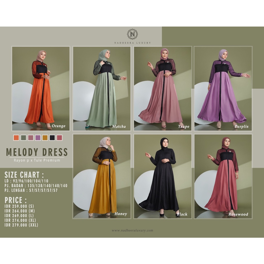 Jual Melody Dress By Nadheera Luxury | Shopee Indonesia