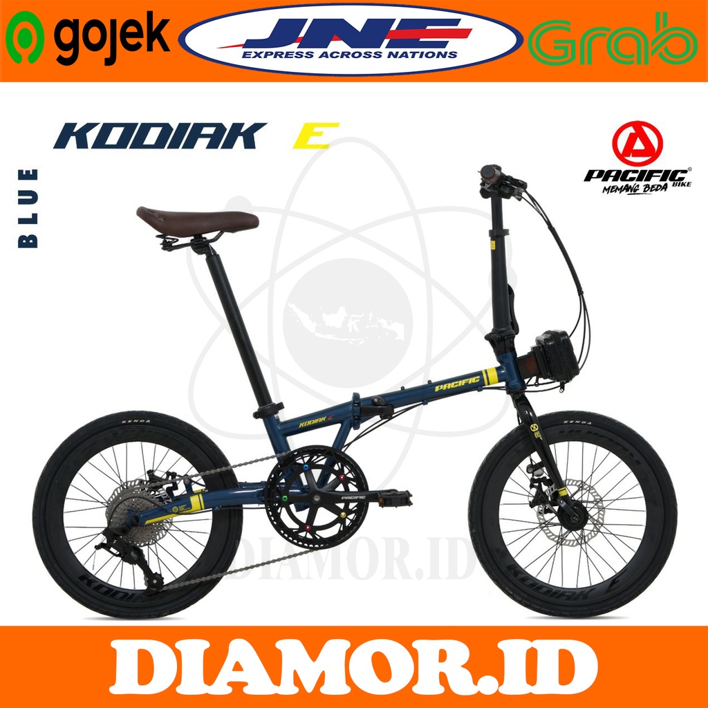 Jual Sepeda Lipat 16 inch PACIFIC KODIAK E Folding Bike 9 Speed ...