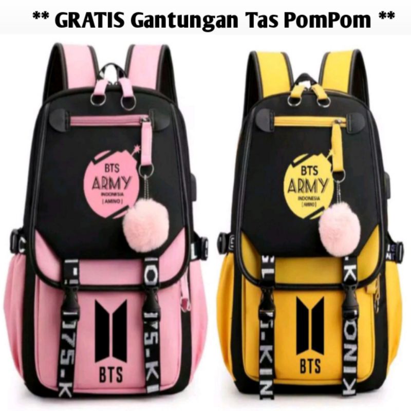Jual Tas Ransel Sekolah BTS Tas Sekolah BTS Anak Perempuan Tas BTS Army ...