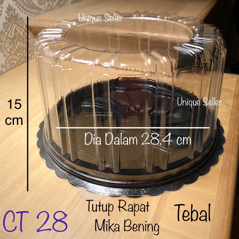Jual [1-6 pcs] Mika Tart CT 28 cm Tinggi 15 cm BULAT / Mika Kue Cake ...