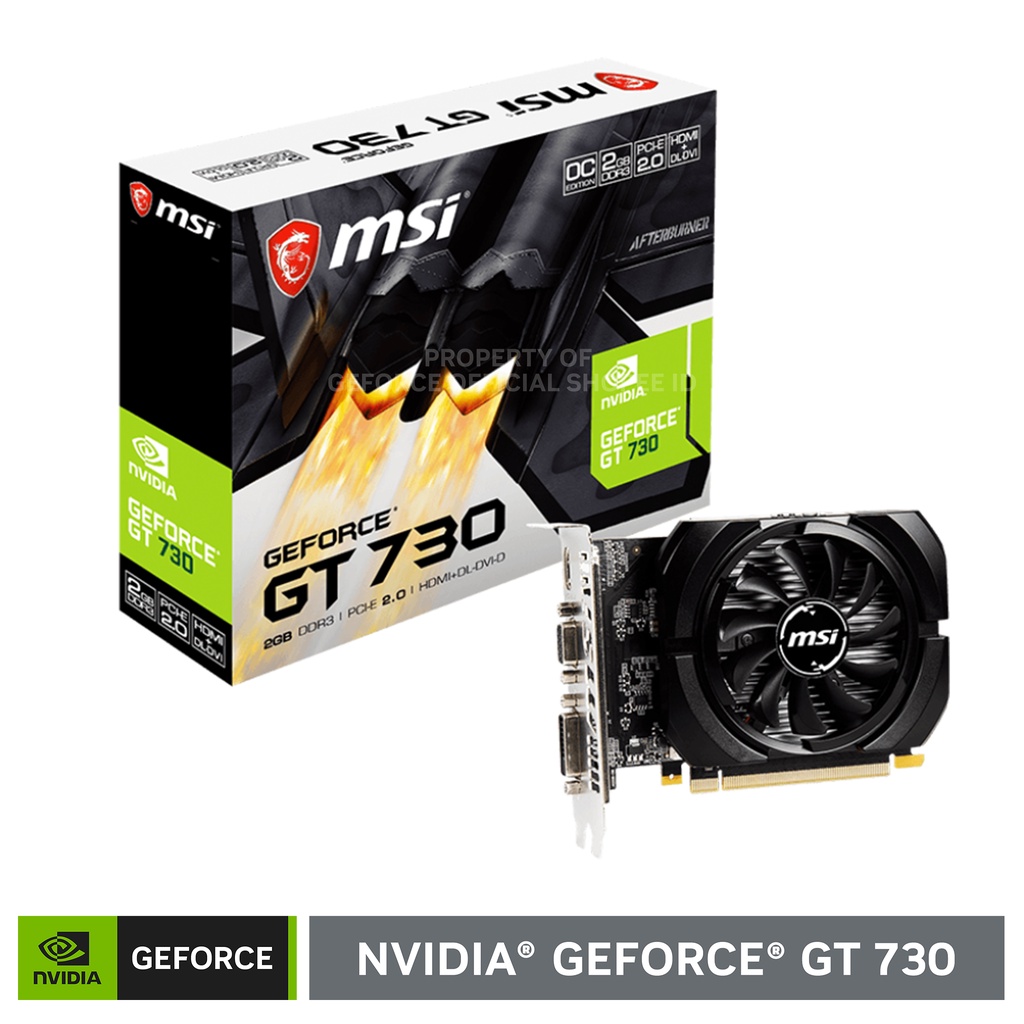 Jual MSI GeForce GT 730 OC V5 | 2GB GDDR3 | Shopee Indonesia