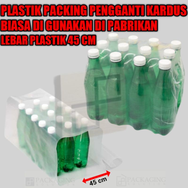 Jual packing botol plastik segel pengganti kardus luar kemasan lebar ...