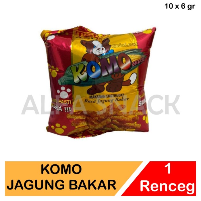 Jual Chiki Jadul Komo Twist Corn | Jagung Bakar 1 Renceng (10 pcs x 6 gram) | Shopee Indonesia