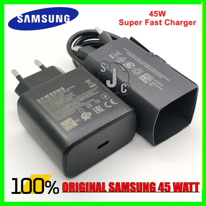 Jual Charger Samsung 45W Travel Adapter Super Fast Charging Type C Original | Shopee Indonesia