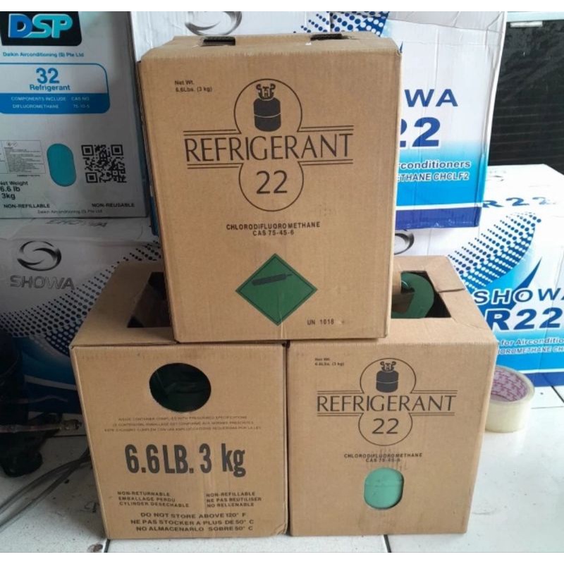 Jual Refrigerant AC Freon R22 tabung Mini 3kg Freon AC RUMAH | Shopee ...