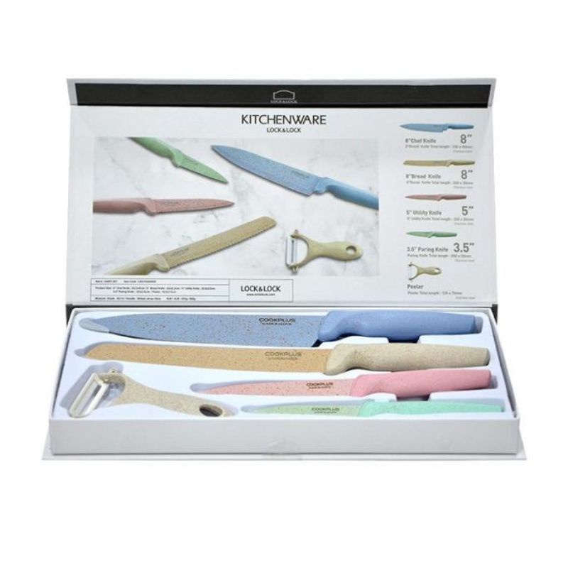 Jual L&L Cookplus Knife 5 Set ckk10285 Rainbow | Shopee Indonesia