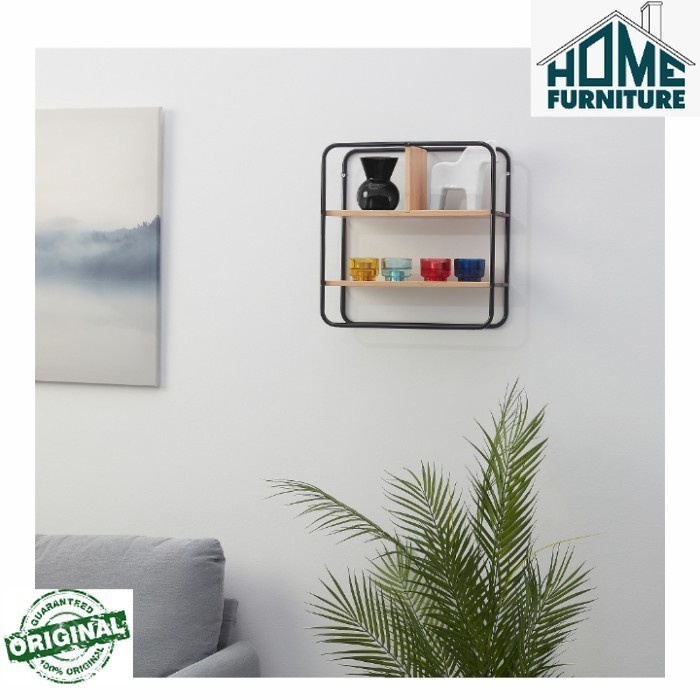 Jual Inspirasi Rak Ambalan Pajangan Display Dinding Kayu Besi Kotak ...