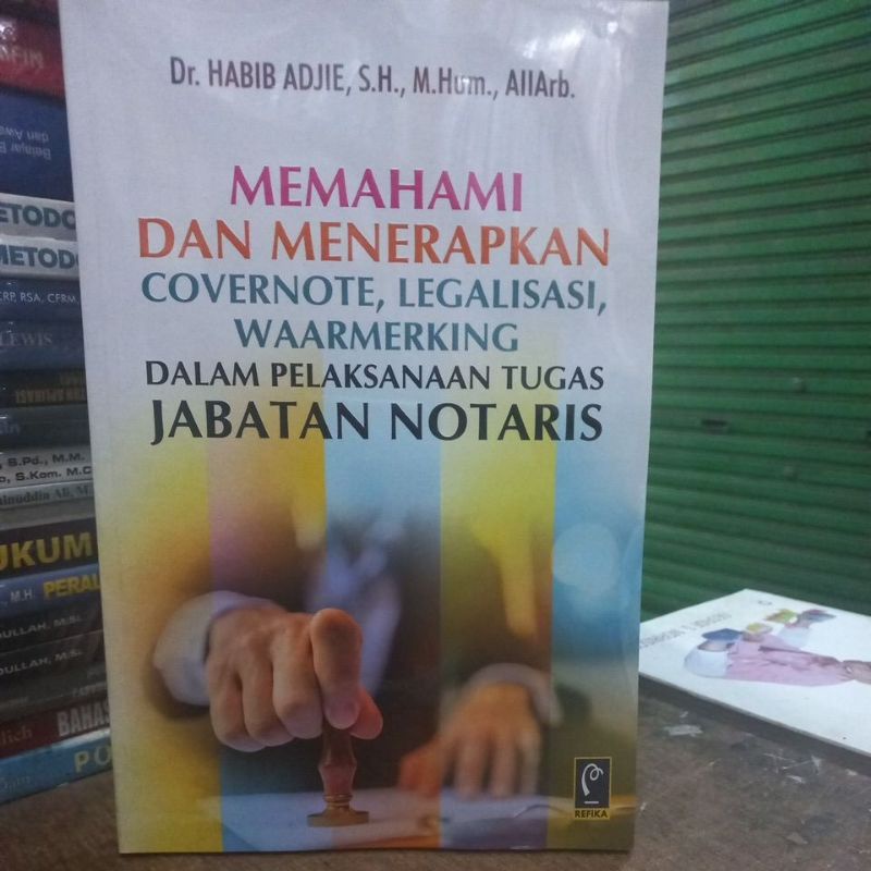 Jual Memahami dan menerapkan covernote legalisasi waarmeking dalam ...