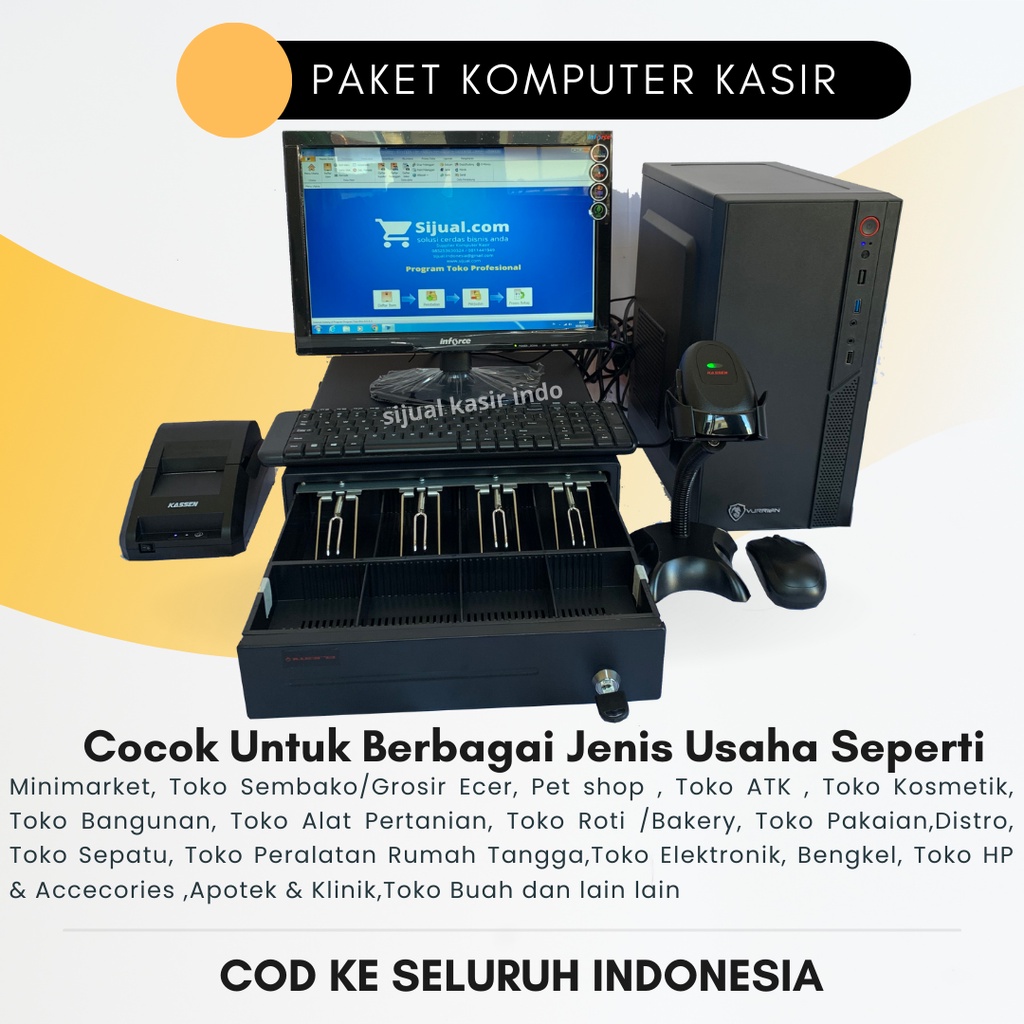 Jual Komputer Kasir Toko Lengkap Komputer kasir sembak komputer kasir ...