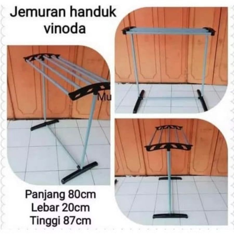 Jual Rak Jemuran Handuk Baju Serbaguna 5 pipa Besi Hanger Gantungan ...