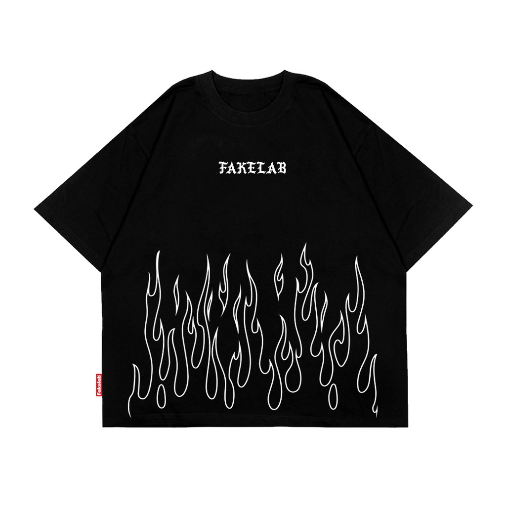 Jual Fakelab Tshirt Oversize Flame / Ts Api / Kaos Unisex | Shopee ...