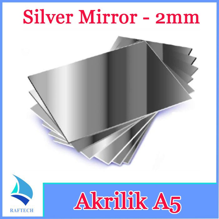Jual Acrylic Akrilik Silver Mirror Perak A5 Kaca 2mm Marga Cipta 2 mm ...