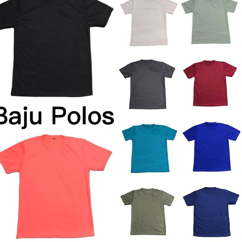 Jual KAOS BAJU POLOS LENGAN PENDEK POLYESTER CORAK • LLK.11De22ᴴ ...