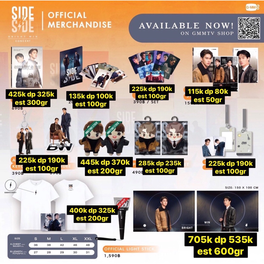 Jual SIDE BY SIDE OFFICIAL MERCH - BRIGHTWIN CONCERT pt2 | Shopee Indonesia