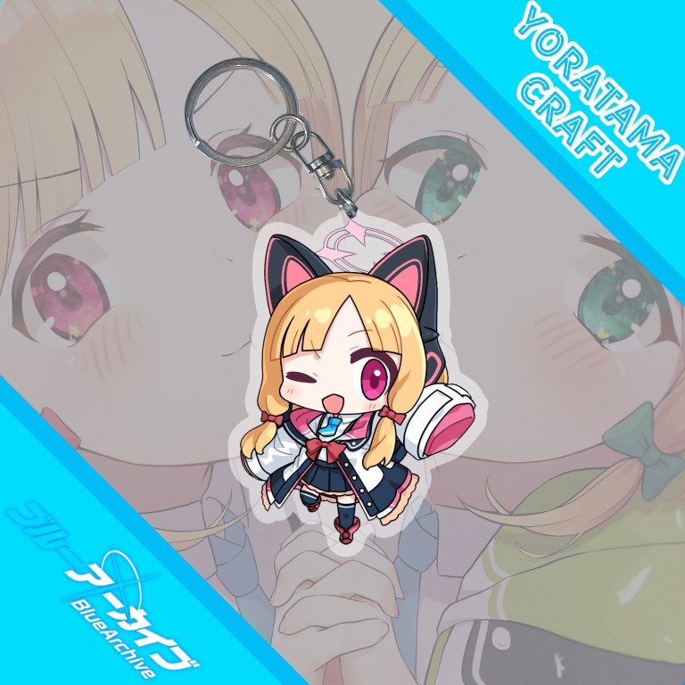 Jual Gantungan Kunci Momoi Blue Archive, Keychain Akrilik Custom ...
