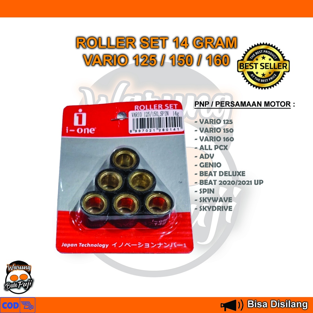 Jual Roller Vario 125 150 160 ESP LED 7 8 9 10 11 12 13 14 15 16 17 ...
