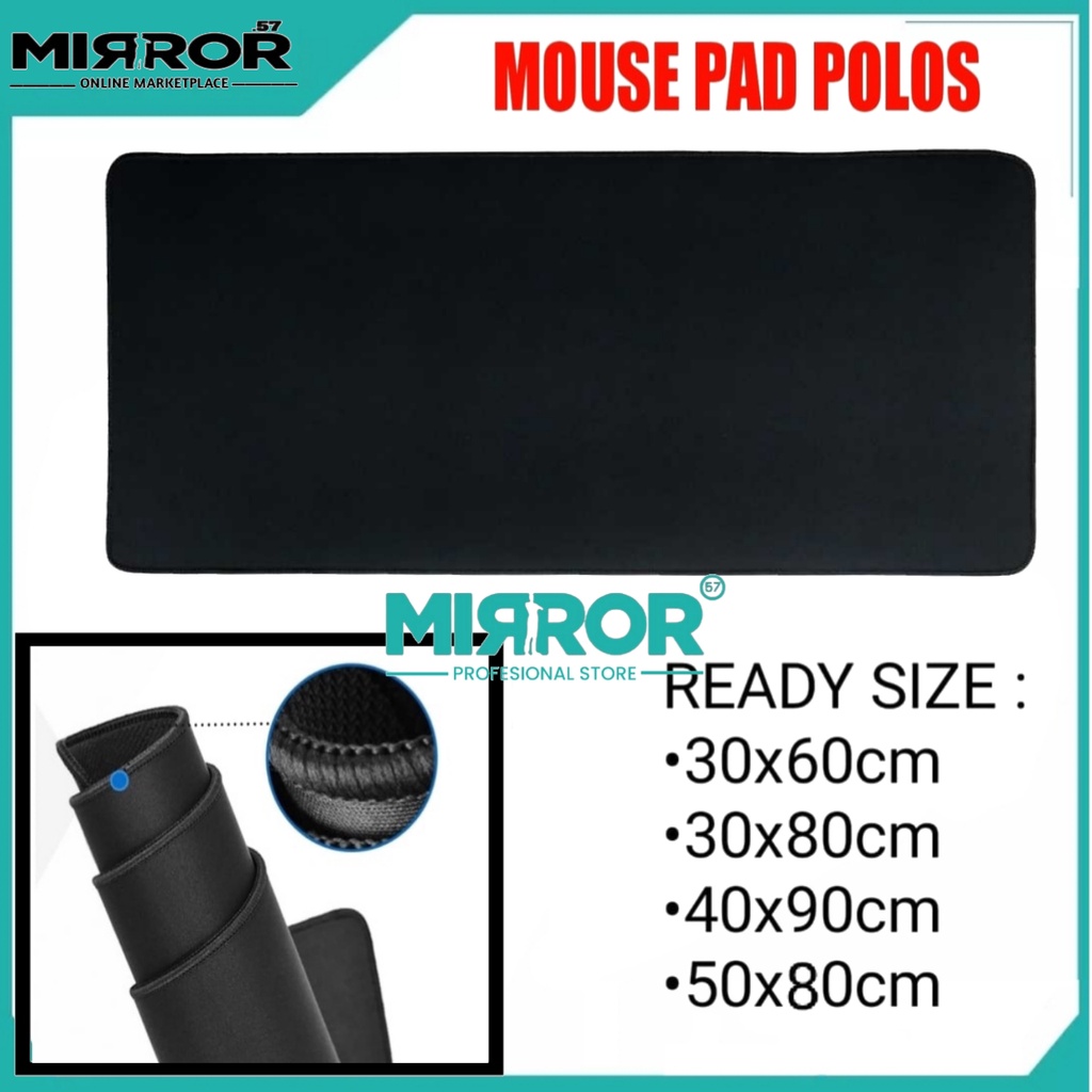 Jual Mouse Pad Gaming XL Matras Meja Besar Polos Ukuran 30 x 60/ 30 x ...