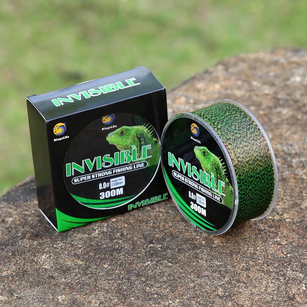 Jual Senar Pancing Invisible Nylon 300m Garis Fishing Line Memancing ...