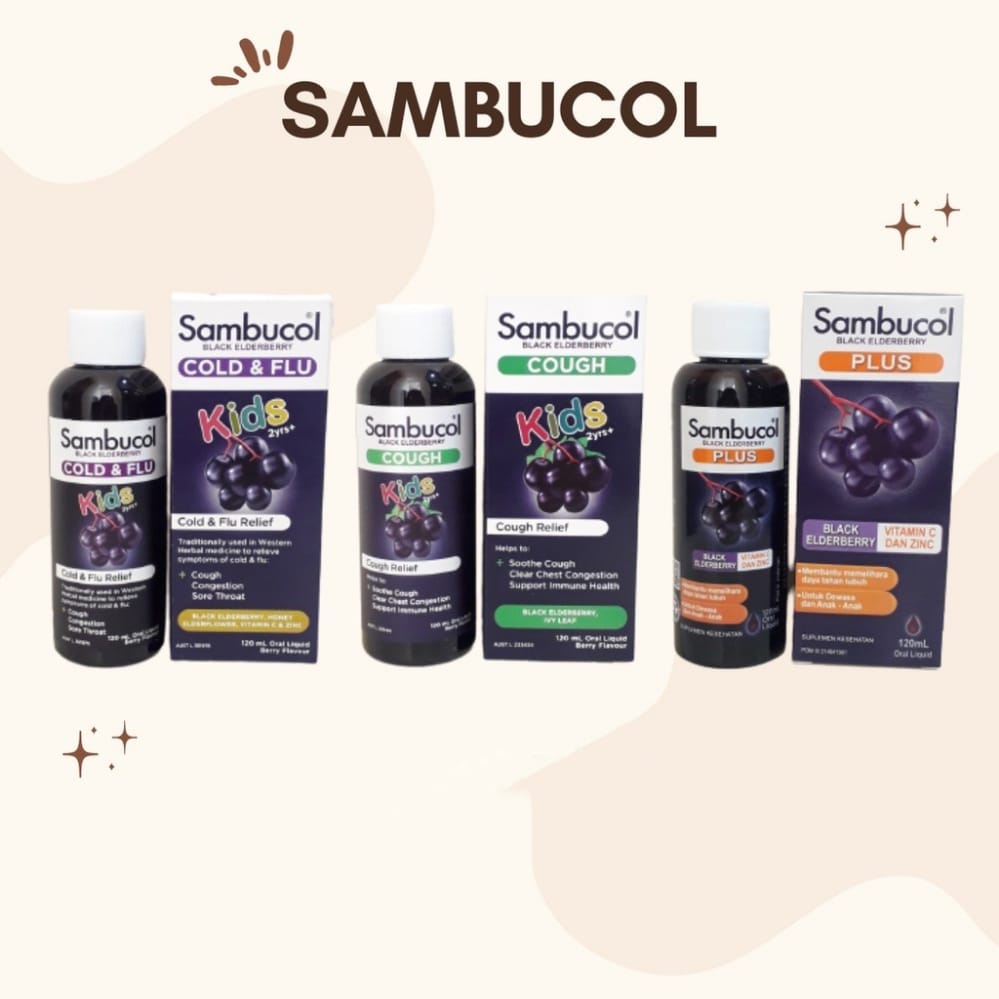 Jual Sambucol Kids Cold Flu Cough Liquid & Infant Black Elderberry ...