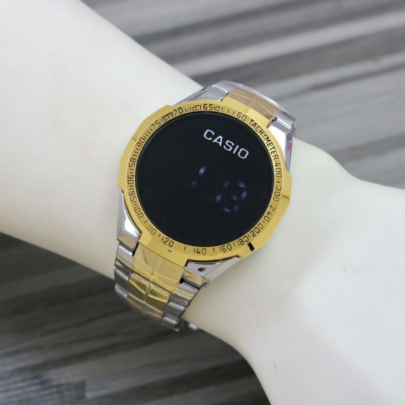 Jual JAM TANGAN PRIA CASIO DIGITAL TOUCHSCREEN RANTAI DIAMETER 4,5 CM ...