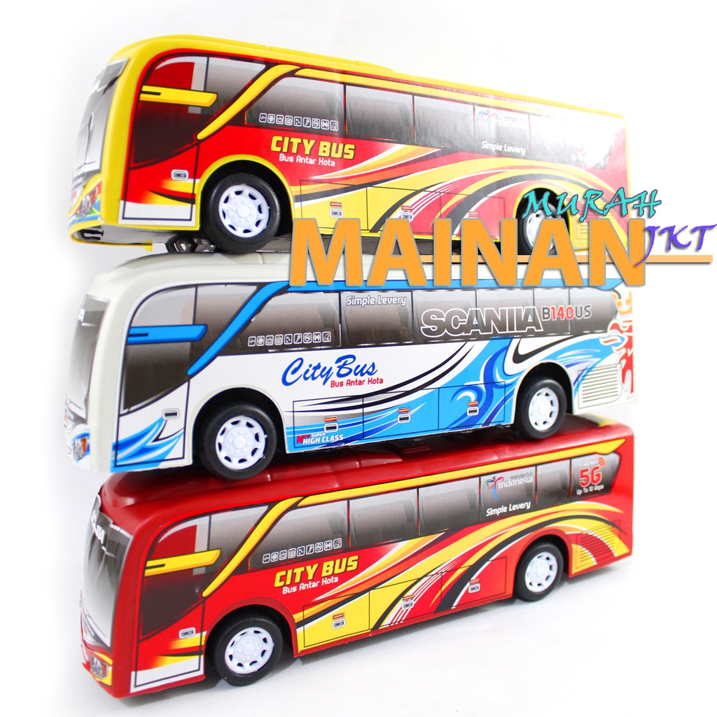 Jual MAINANKEI MAINAN ANAK MURAH MOBIL CITY BUS SCANIA WJS104 BIS ANTAR ...