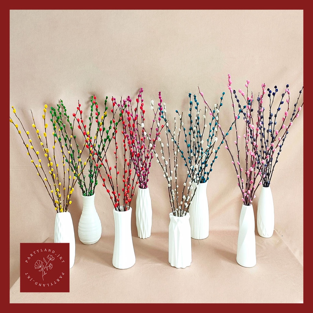 Jual (9pcs) Dried Pussy Willow 2023 Bunga Imlek Dekorasi Chinese New ...