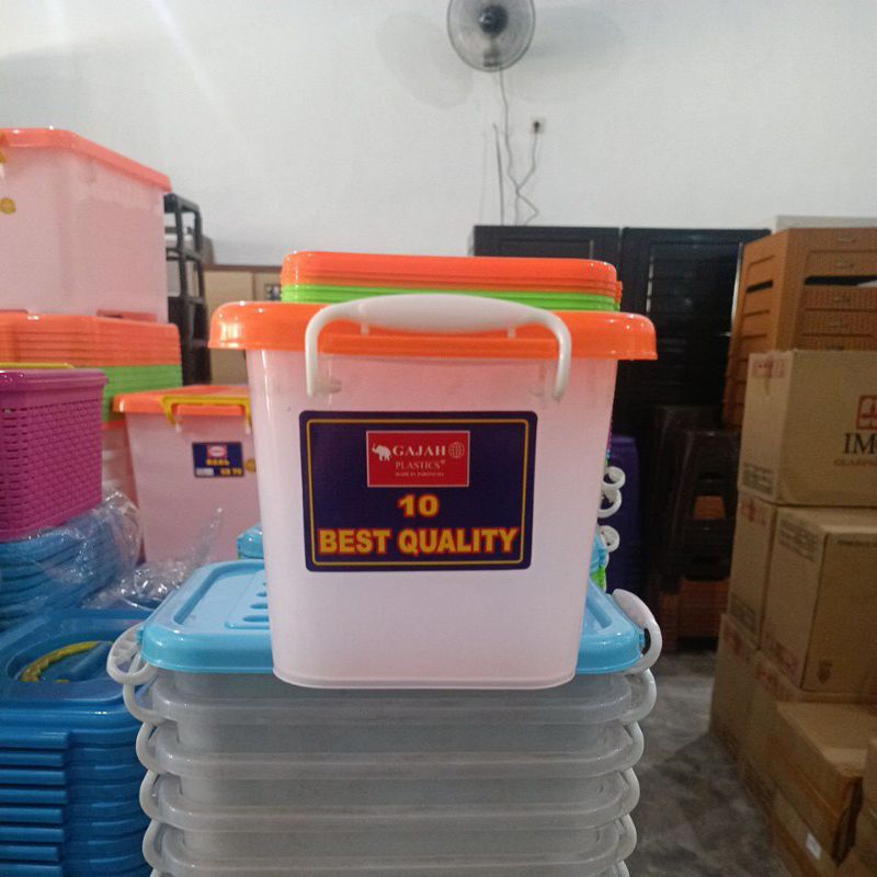 Jual Kontainer box / storage box 10 liter gajah | Shopee Indonesia