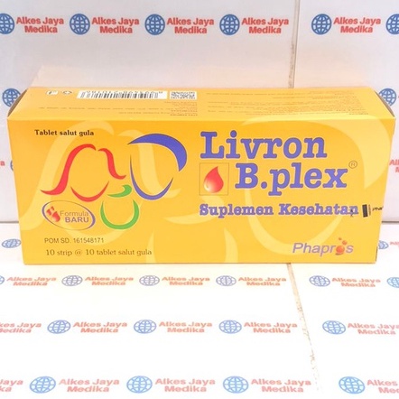 Jual Livron B.plex Box Isi 100 Tablet - Multivitamin Dan Mineral ...