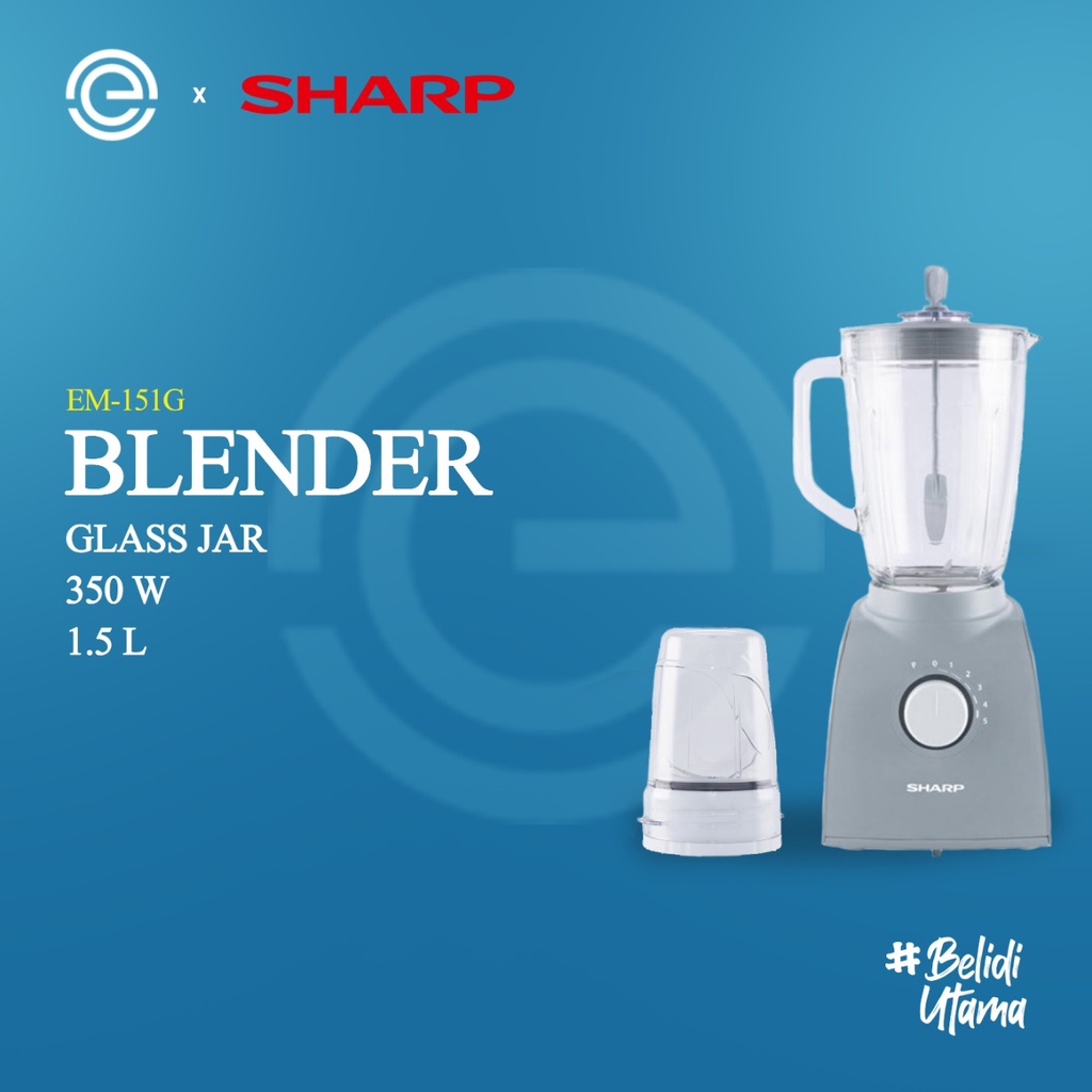 Jual SHARP Blender Kaca 1.5 Liter EM-151G | Shopee Indonesia