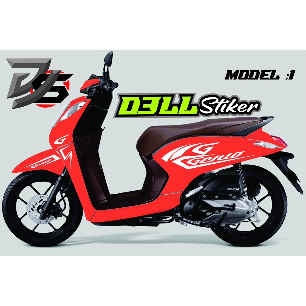 Jual Sticker Striping Motor HONDA GENIO List Variasi Desain Simpel ...