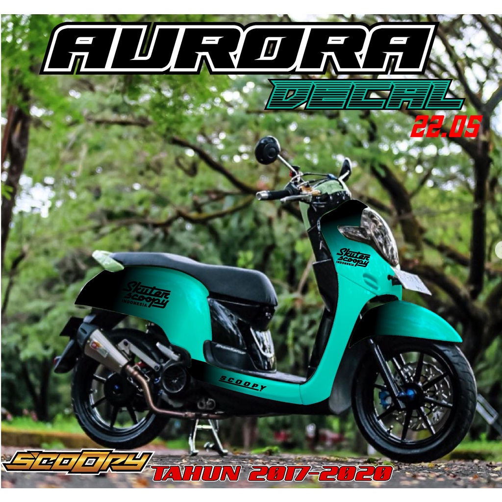 Jual Decal Dekal Sticker Stiker Striping scoopy SCOOPY TERBARU FULL BODY DESIGN simpel viral ...