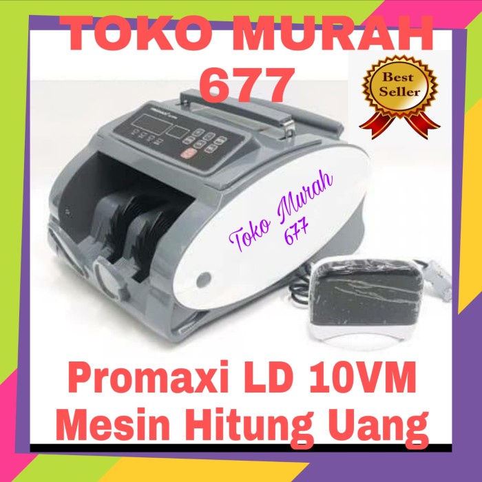 Jual Mesin Hitung Uang Kertas PROMAXI LD 10 VM - Money Counter Alat LD10 VM | Shopee Indonesia