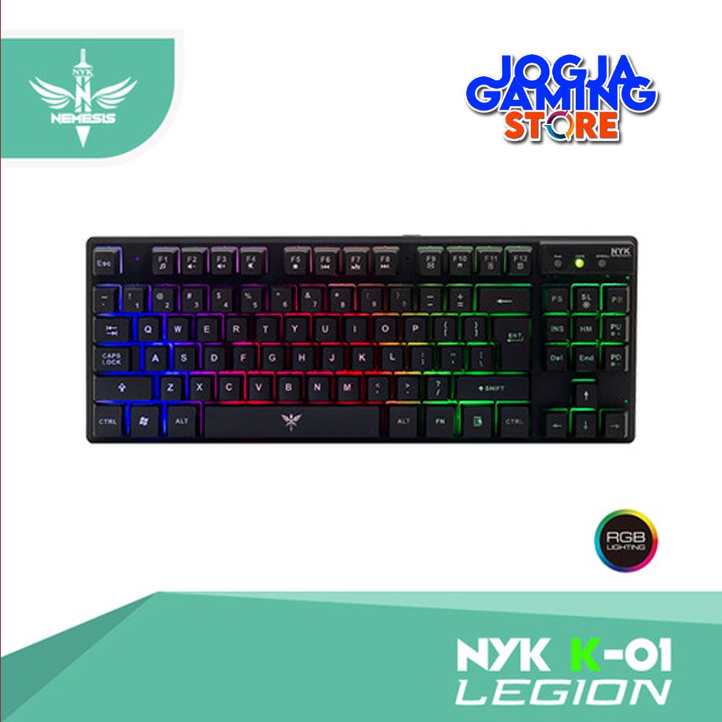 Jual NYK LEGION K-01 RGB TKL GAMING KEYBOARD | Shopee Indonesia
