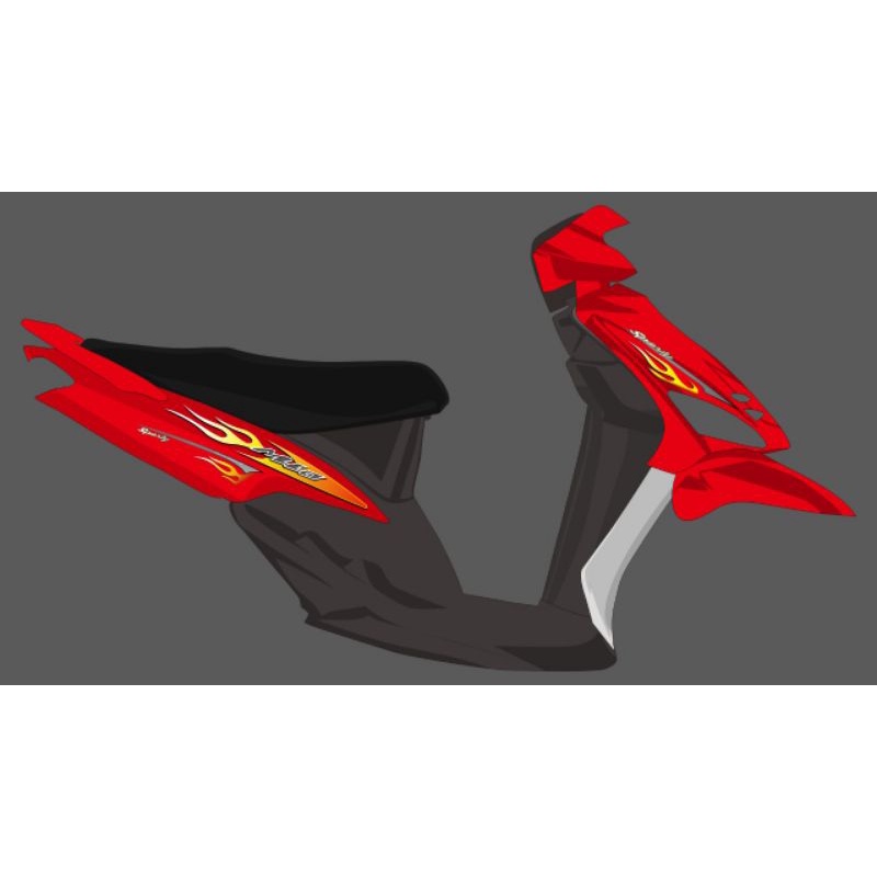 Jual STRIPING MIO API TRANSPARAN LIMITED EDITION | Shopee Indonesia