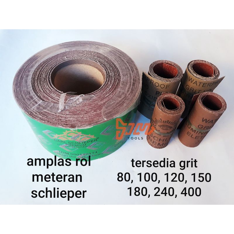 Jual Amplas Rol Meteran, Amplas Meteran Grit 80, 100, 120, 150, 180 ...